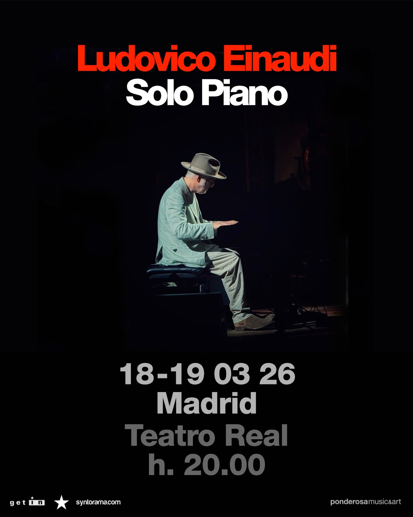 LUDOVICO EINAUDI REGRESA AL TEATRO REAL EN MARZO DEL 2026 - A LUCANA RADIO